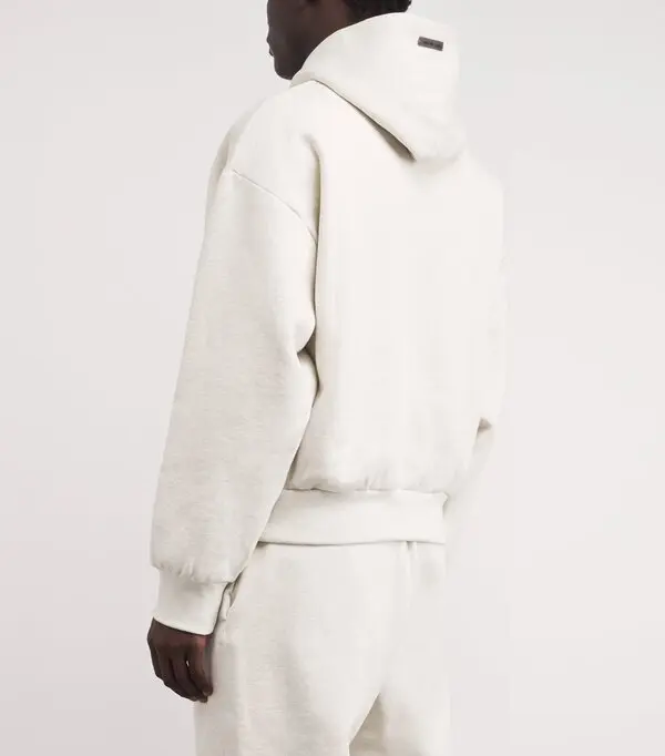 Fear Of God Cotton Logo Hoodie - Grey