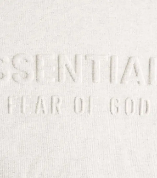 Fear Of God Cotton Logo Hoodie - Grey