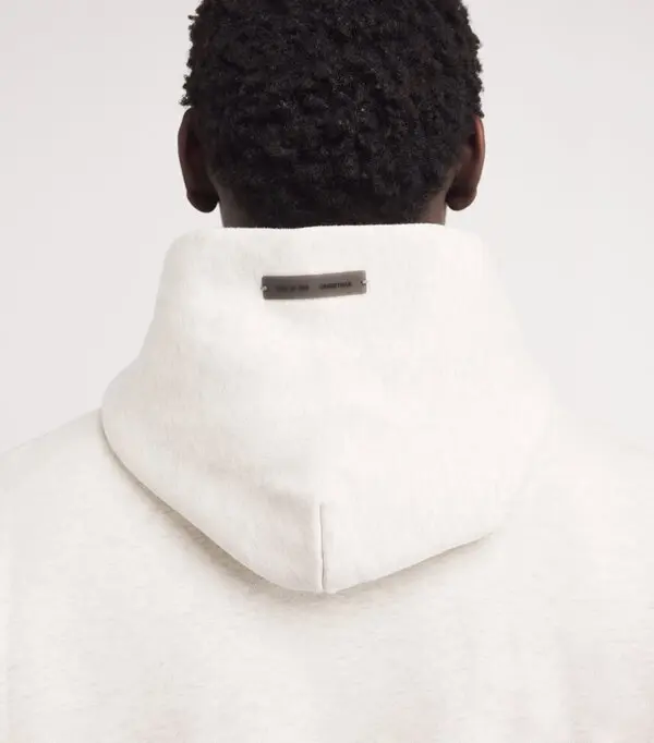 Fear Of God Cotton Logo Hoodie - Grey