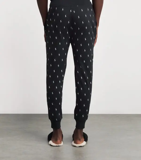 Polo Ralph Lauren Cotton Polo Pony Pyjama Trousers - Black
