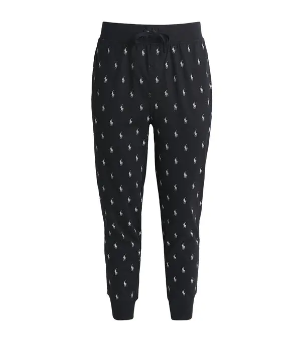 Polo Ralph Lauren Cotton Polo Pony Pyjama Trousers - Black