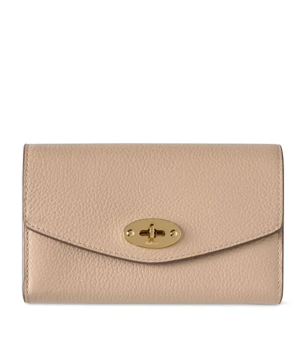 Mulberry Medium Leather Darley Wallet - Beige