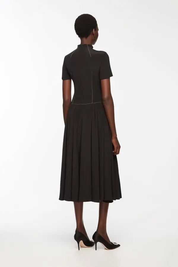 EMILIA WICKSTEAD Neptune Dress In Silk Crepe De Chine
