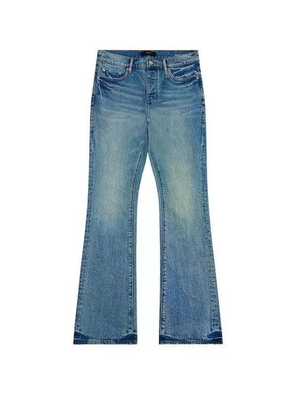 PURPLE BRAND Worn Flare Jeans