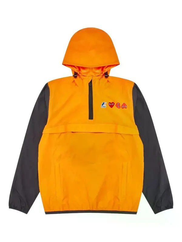 Play Comme Des Garcon X K-way Heart-patch Lightweight Jacket