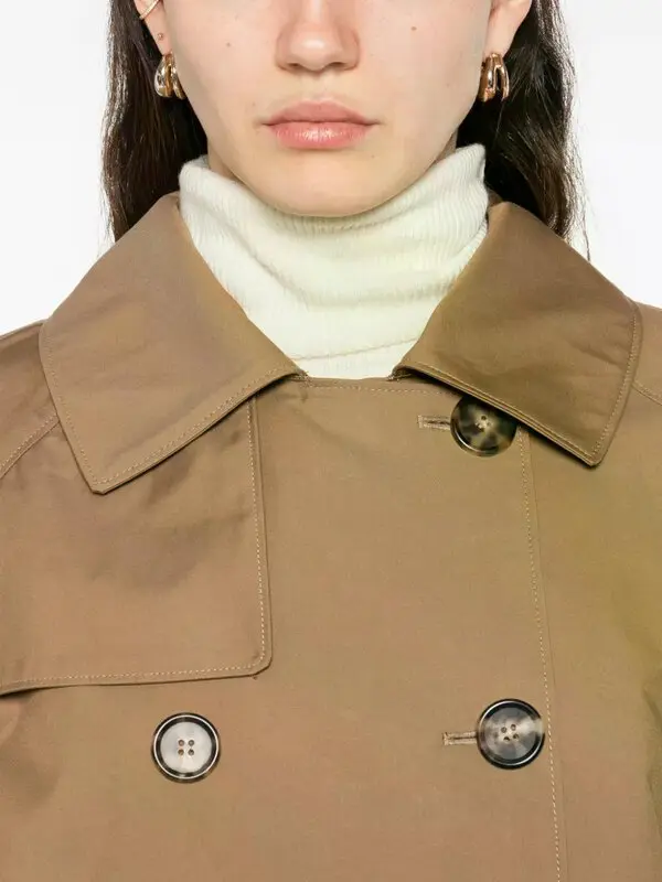 Max Mara Double-breasted Trench Jacket - Brown