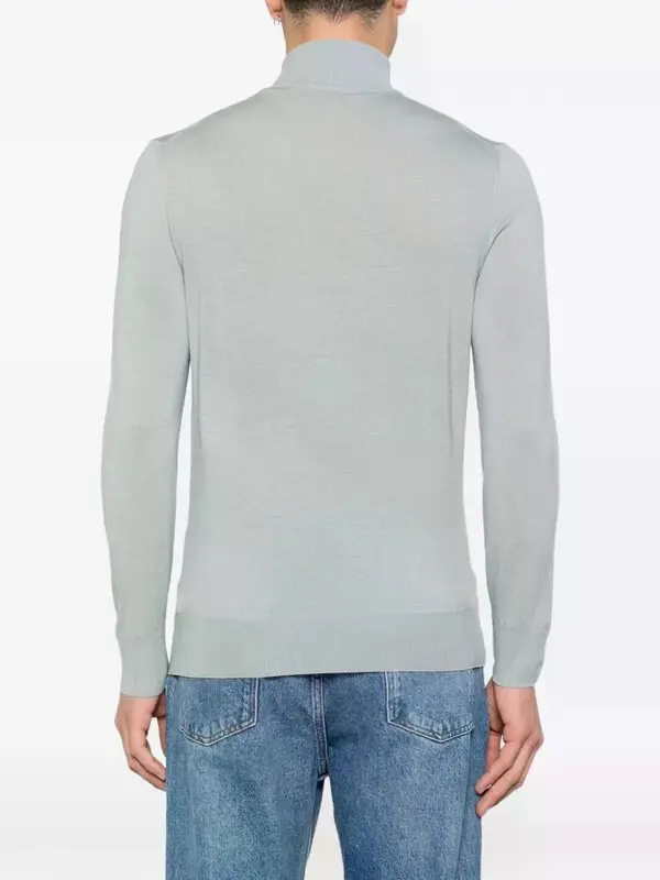 Canali Half-zip Sweater - Blue