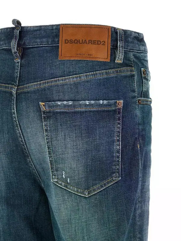 Dsquared2 Stonewashed-effect Straight Jeans