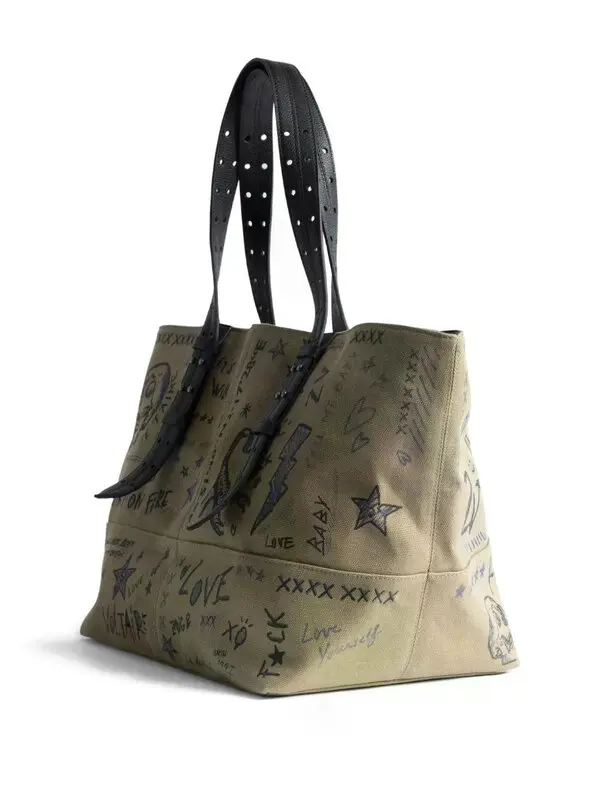 Zadig&Voltaire Z Camp Printed Tote Bag