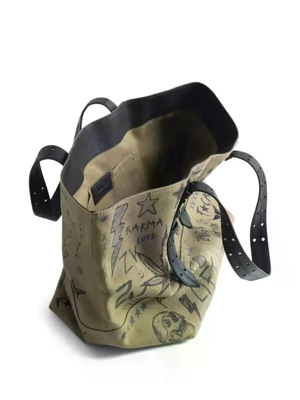Zadig&Voltaire Z Camp Printed Tote Bag