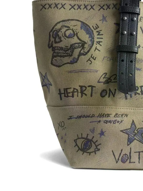 Zadig&Voltaire Z Camp Printed Tote Bag