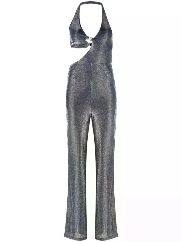 ROTATE BY BIRGER CHRISTENSEN Halterneck Jumpsuit - Blue