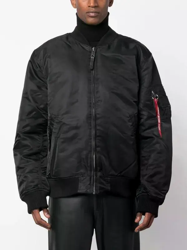 Alpha Industries Embroidered-design Bomber Jacket