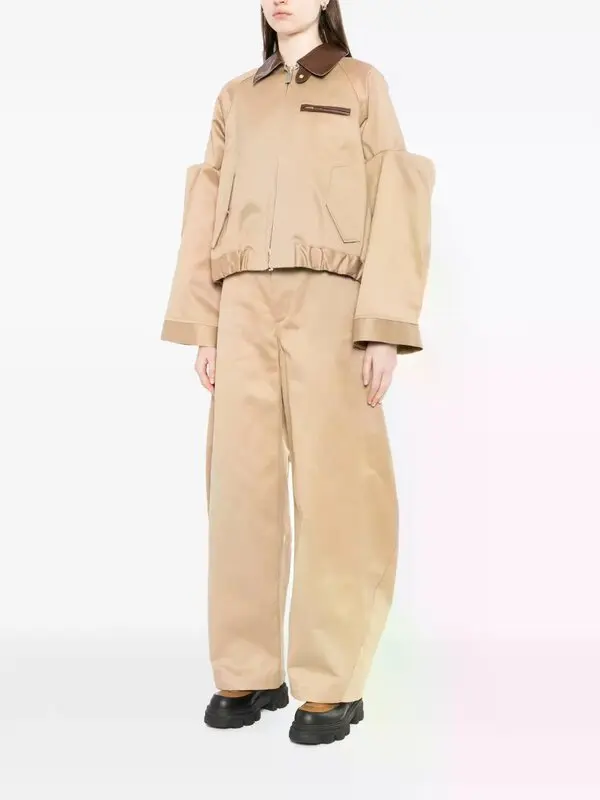 Sacai Collared Jacket - Neutrals