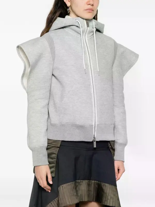 Sacai Sleeveless Zip-fastening Hoodie