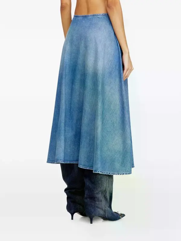 DIESEL® A-line Midi Skirt - Blue