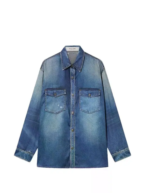 GOLDEN GOOSE Denim Effect Oversized Shirt