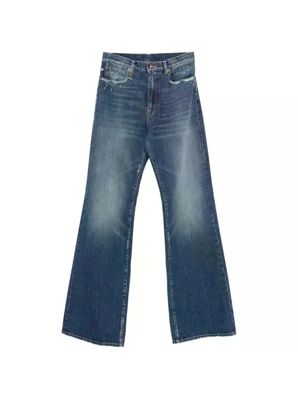 R13 Janes Distressed Straight Jeans