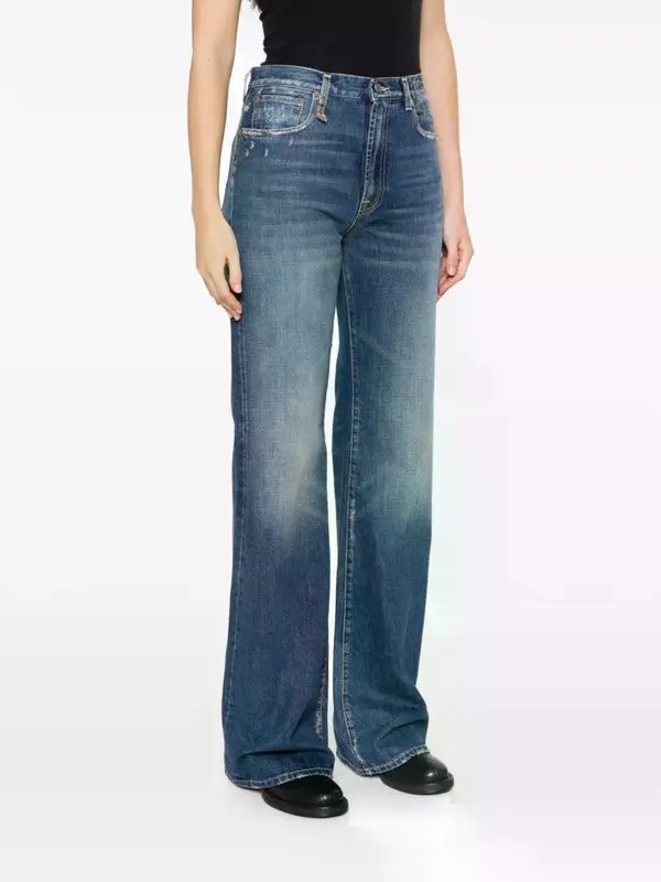 R13 Janes Distressed Straight Jeans