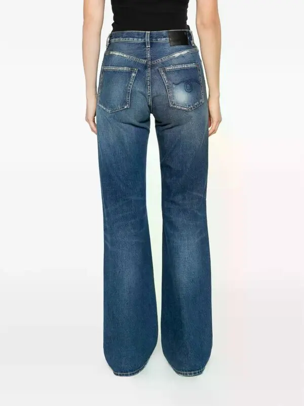 R13 Janes Distressed Straight Jeans