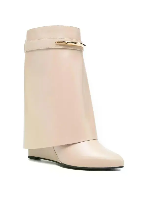 Givenchy Shark Pinch Heel Ankle Boots - Neutrals