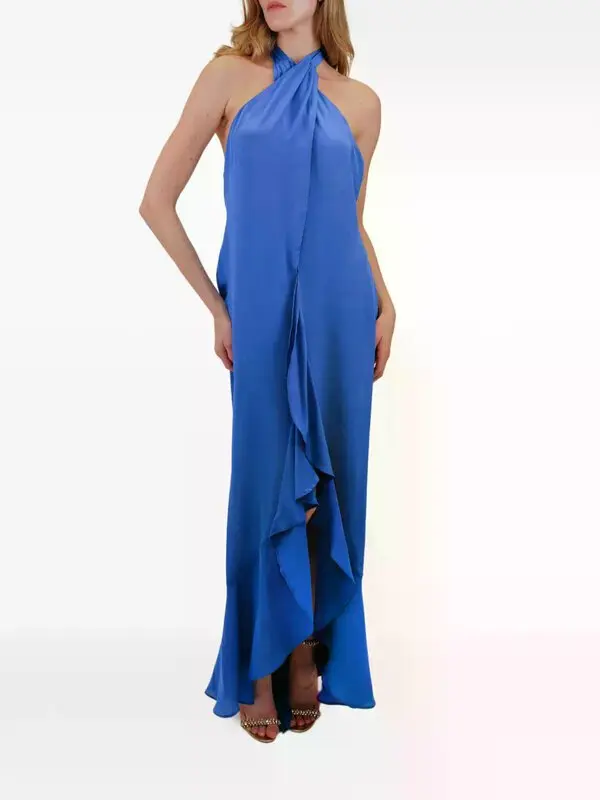 Azeeza Bari Ruffled Dress - Blue