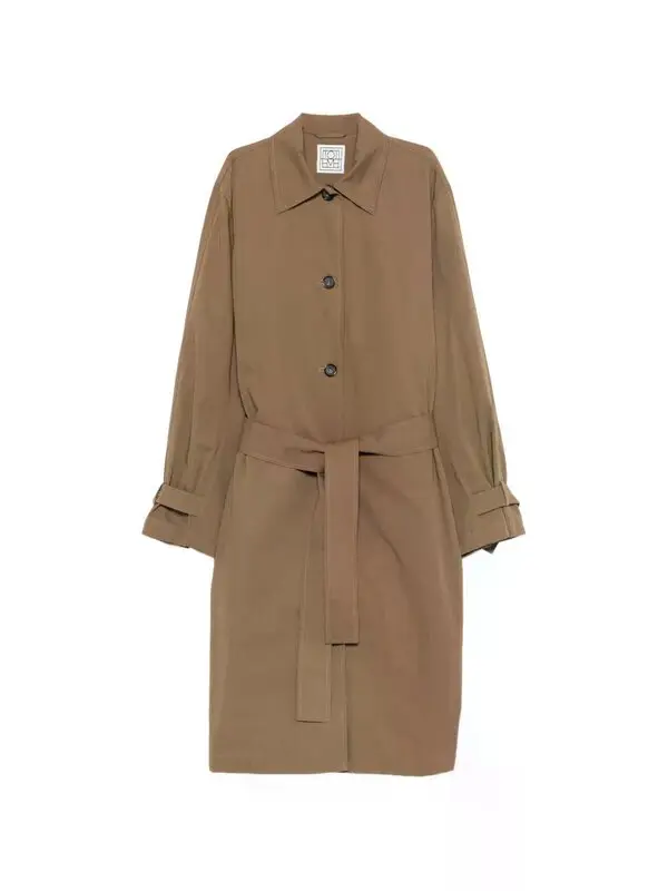 TOTEME Belted Spring Trench Coat - Brown