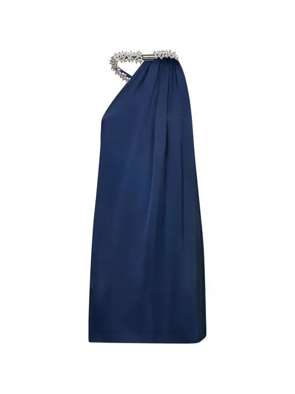 Stella McCartney Asymmetric Pearl-necklace Mini Dress