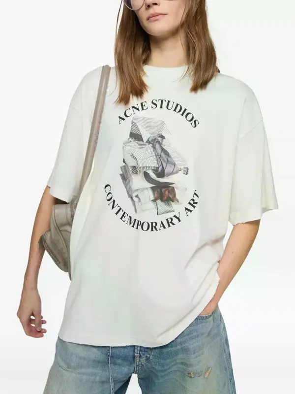 Acne Studios Organic Cotton Printed T-shirt