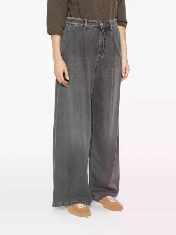 Max Mara Pleated Wide-leg Jeans