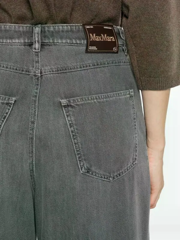 Max Mara Pleated Wide-leg Jeans