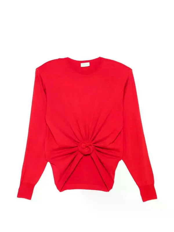 Magda Butrym Wool Knot Detail Sweater - Red