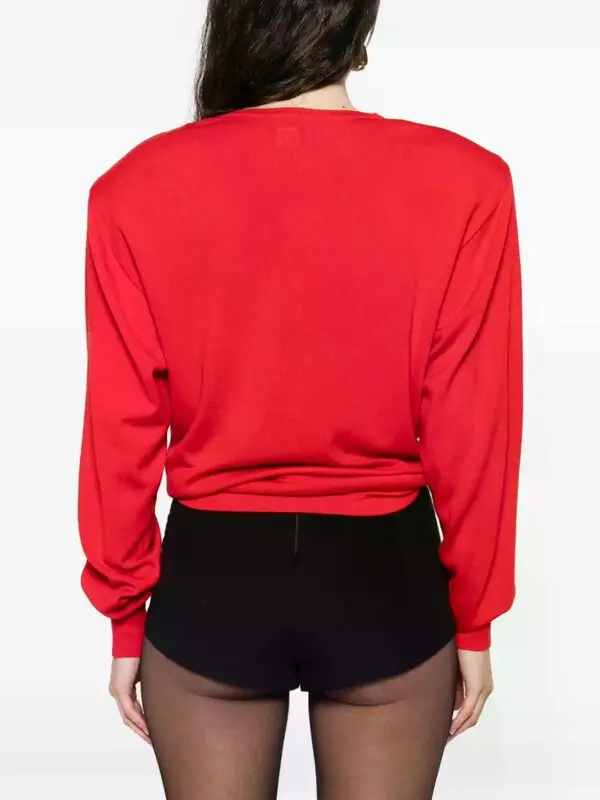 Magda Butrym Wool Knot Detail Sweater - Red