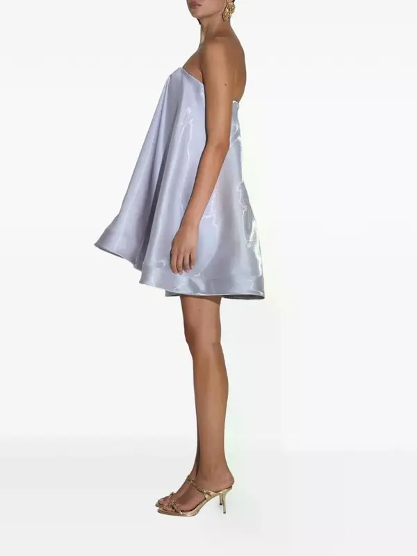 L'IDEE Strapless Mini Dress - Silver