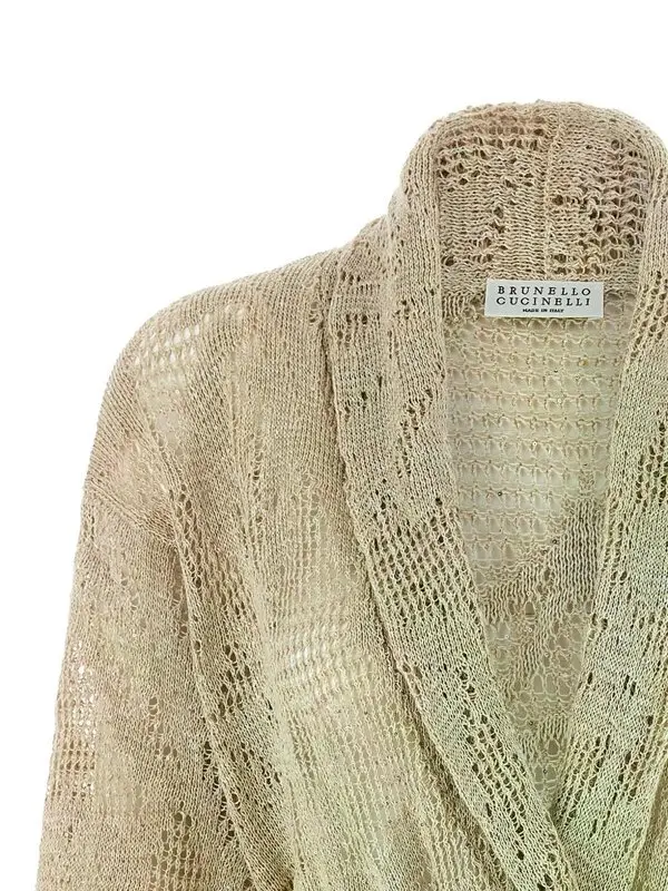 Brunello Cucinelli Crochet Sequin Embellished Cardigan