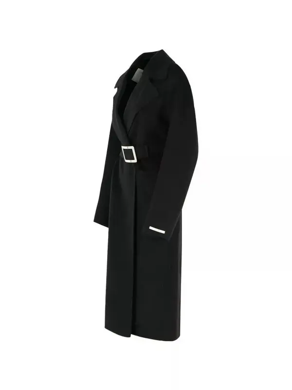 Sportmax Buckled Wool Coat