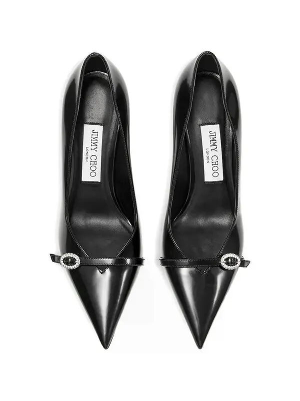 JIMMY CHOO Keari 85 Pumps With Crystal Buckle