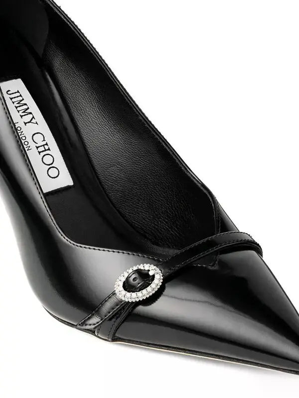 JIMMY CHOO Keari 85 Pumps With Crystal Buckle