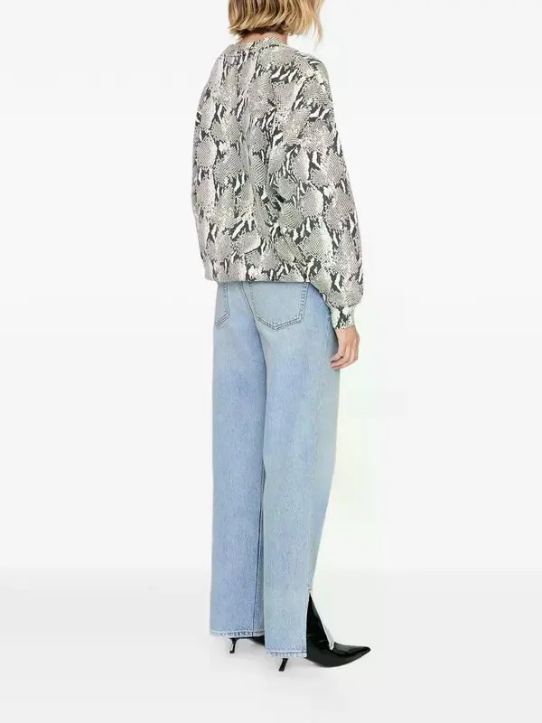 ANINE BING Graphic Print Sweatshirt - Neutrals