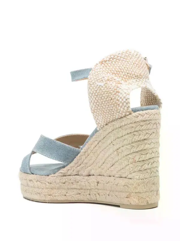 CastaÑer Criss-cross Platform Sandals - Blue