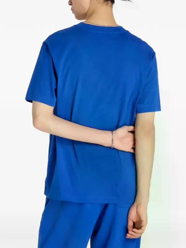 NEW BALANCE Logo-embroidered T-shirt - Blue