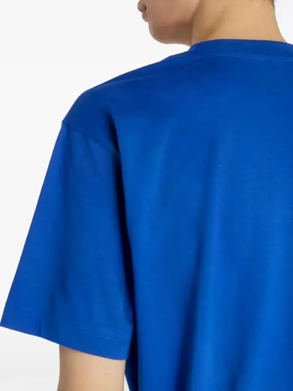 NEW BALANCE Logo-embroidered T-shirt - Blue