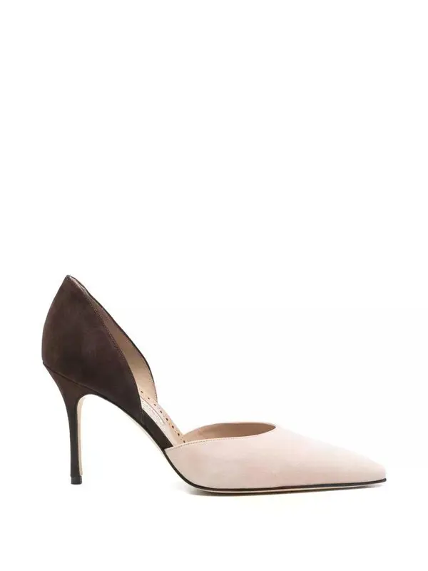 Manolo Blahnik Taylerbinu Point-toe Heeled Pumps
