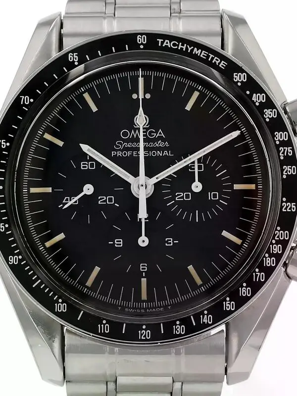Omega 1990s 42mm Speedmaster Screwed Caseback Watch - Silver