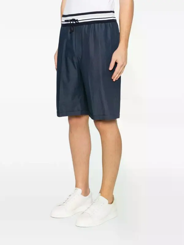 PANICALE Drawstring Shorts With Striped Waistband