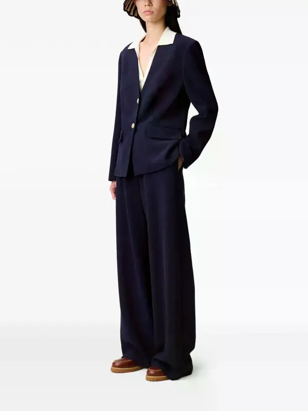 Claudie Pierlot Anchor Button Blazer - Blue