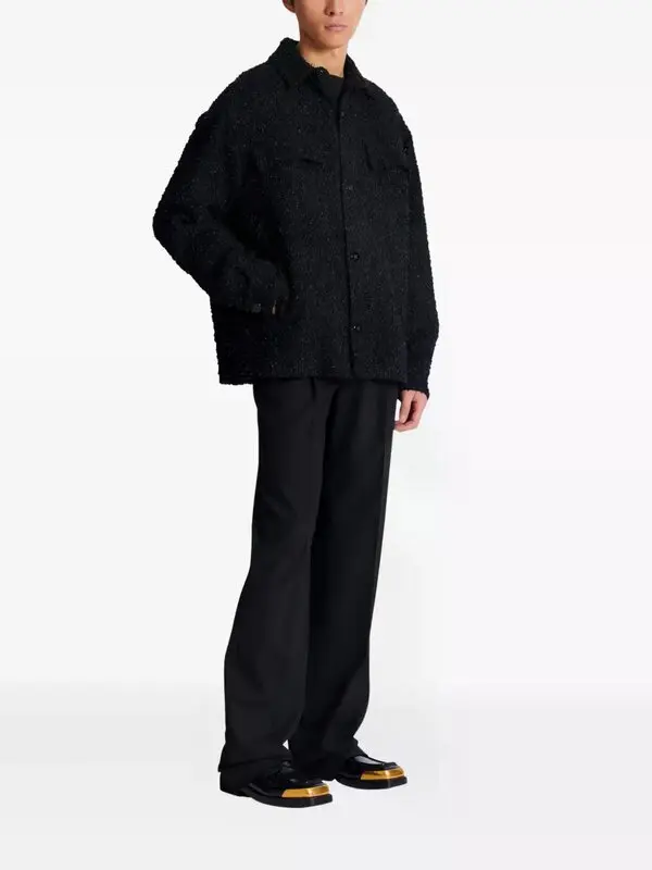 Balmain Tweed Shirt Jacket