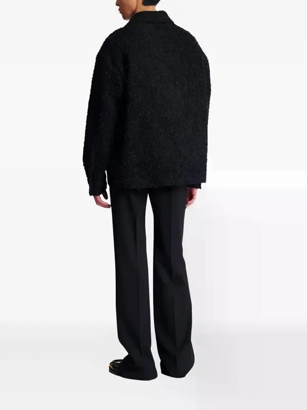 Balmain Tweed Shirt Jacket