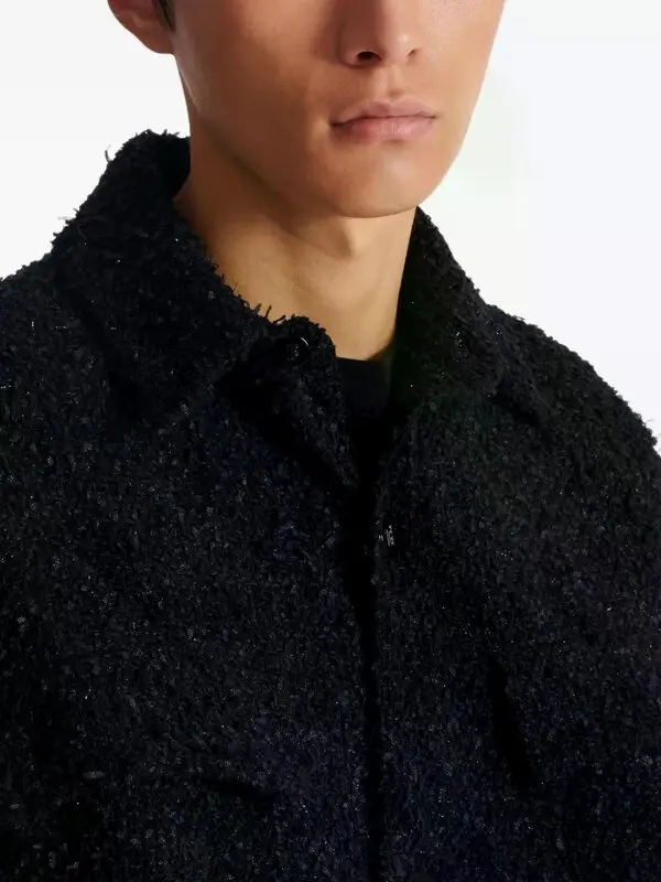 Balmain Tweed Shirt Jacket