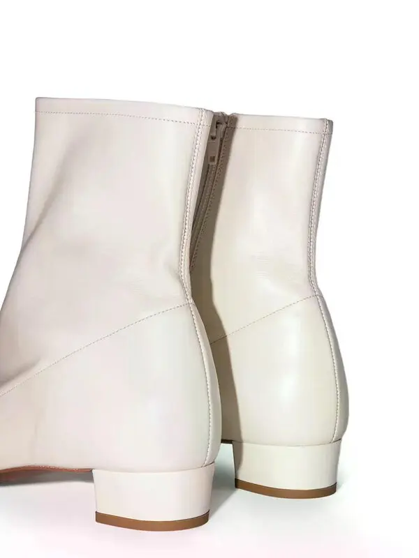 By Far Este Leather Ankle Boots